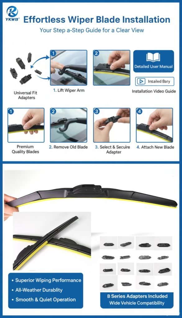 Multi Fit Wiper Blades - yikewiper.com